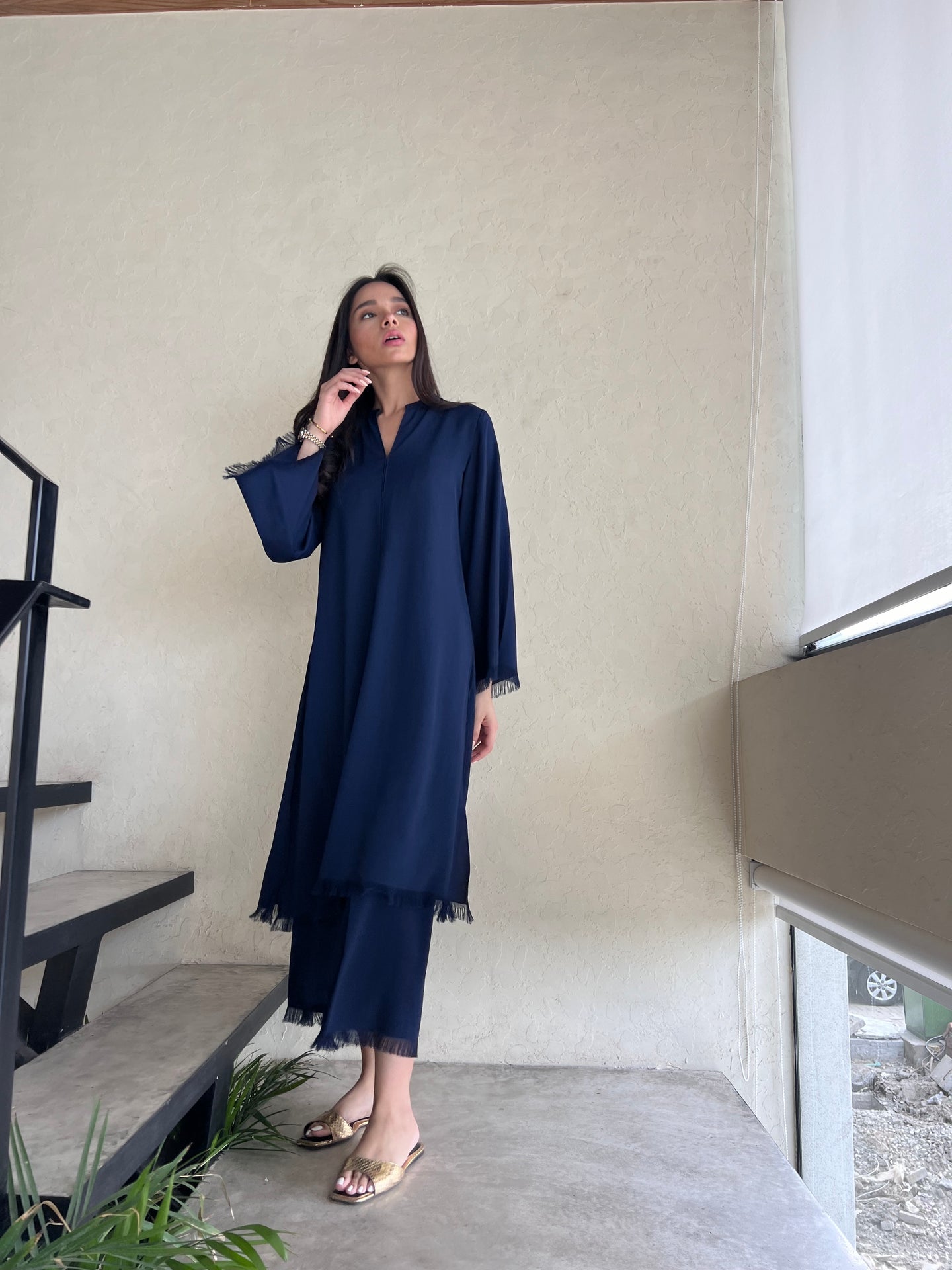NAVY CARLO SET | Sak Atelier – Chaand Tara