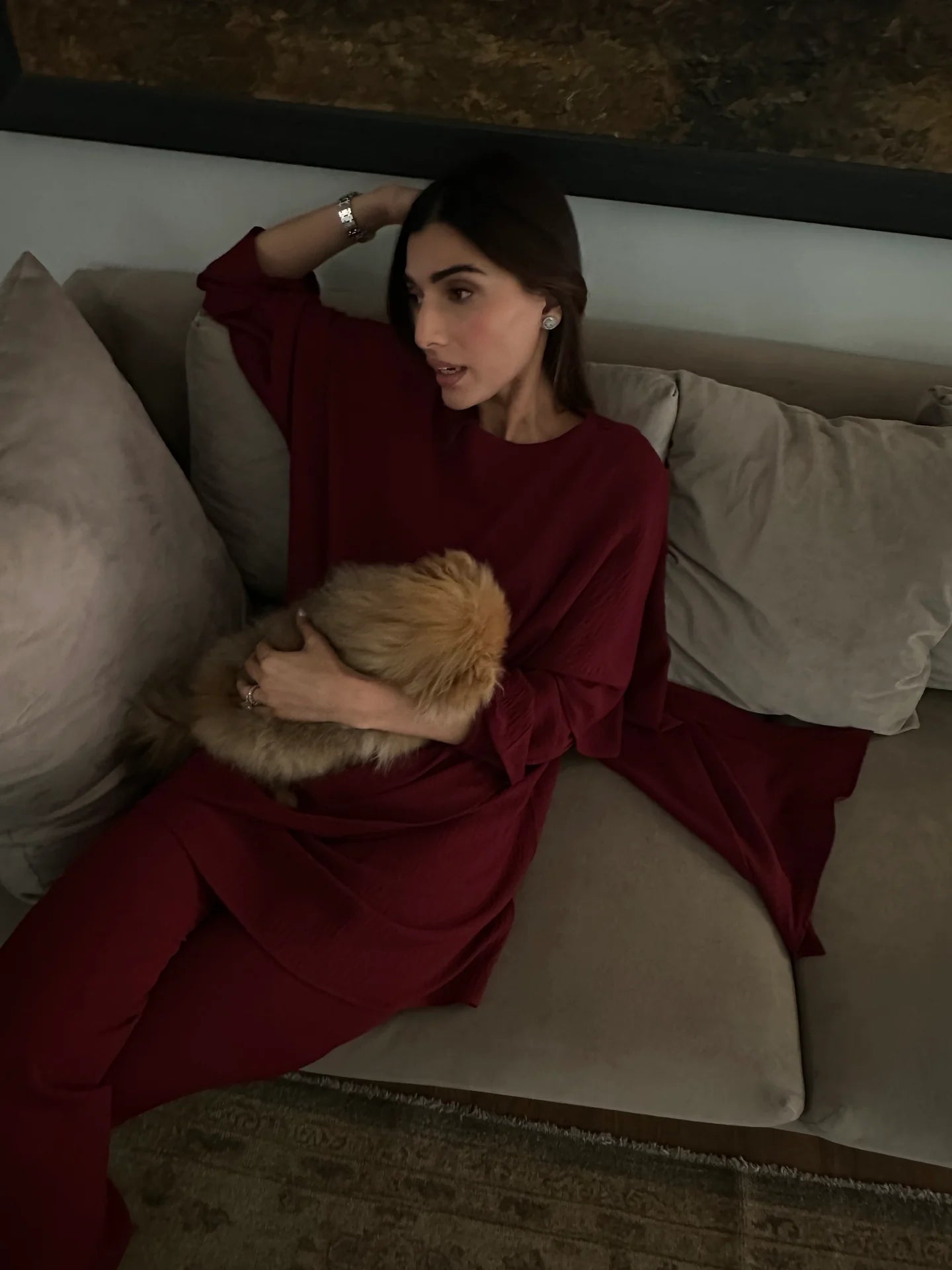 BURGUNDY BIZU SET | Sak Atelier – Chaand Tara