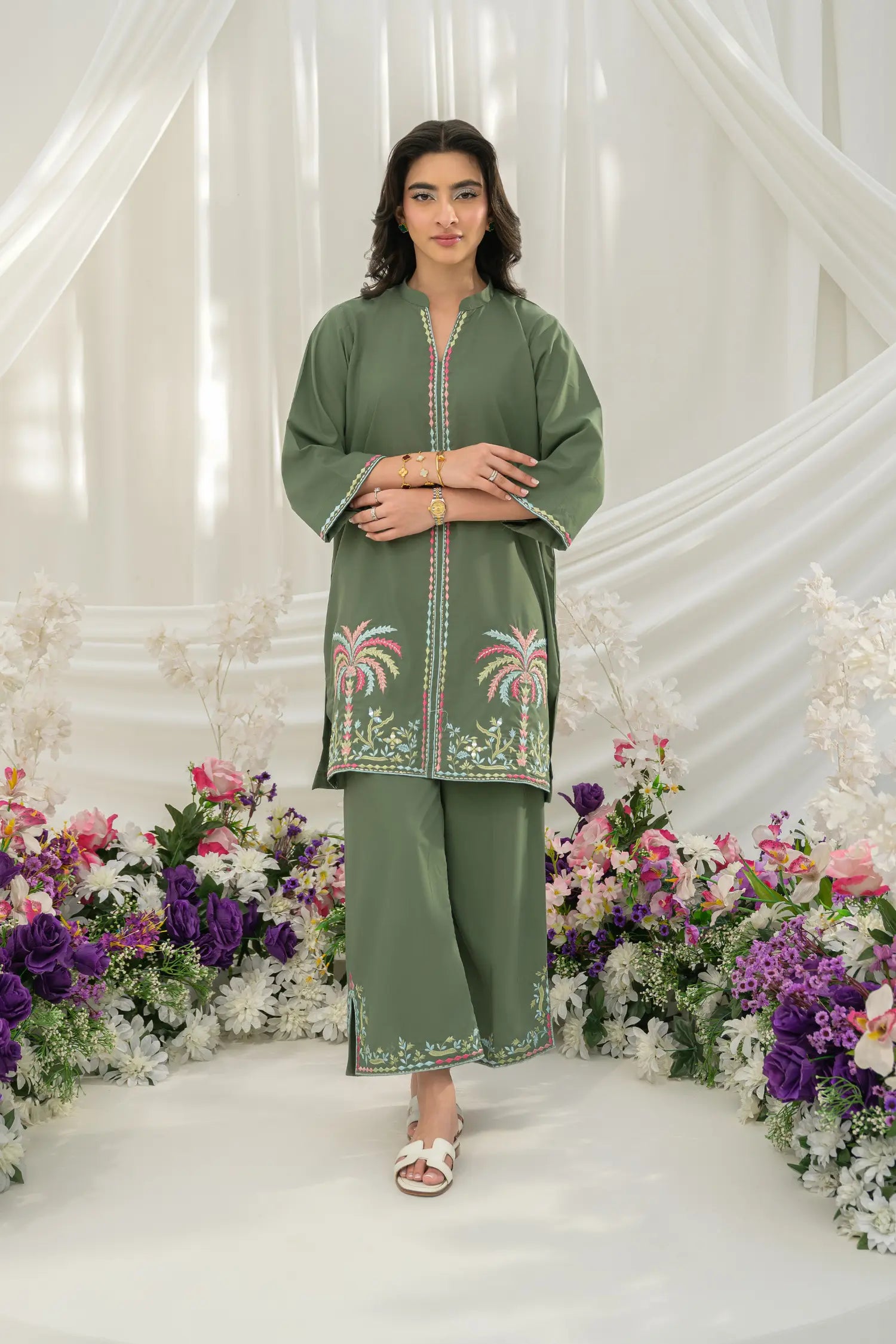 Moss Green | Meraki Ramadan Basics '26 | Flairs Studio – Chaand Tara