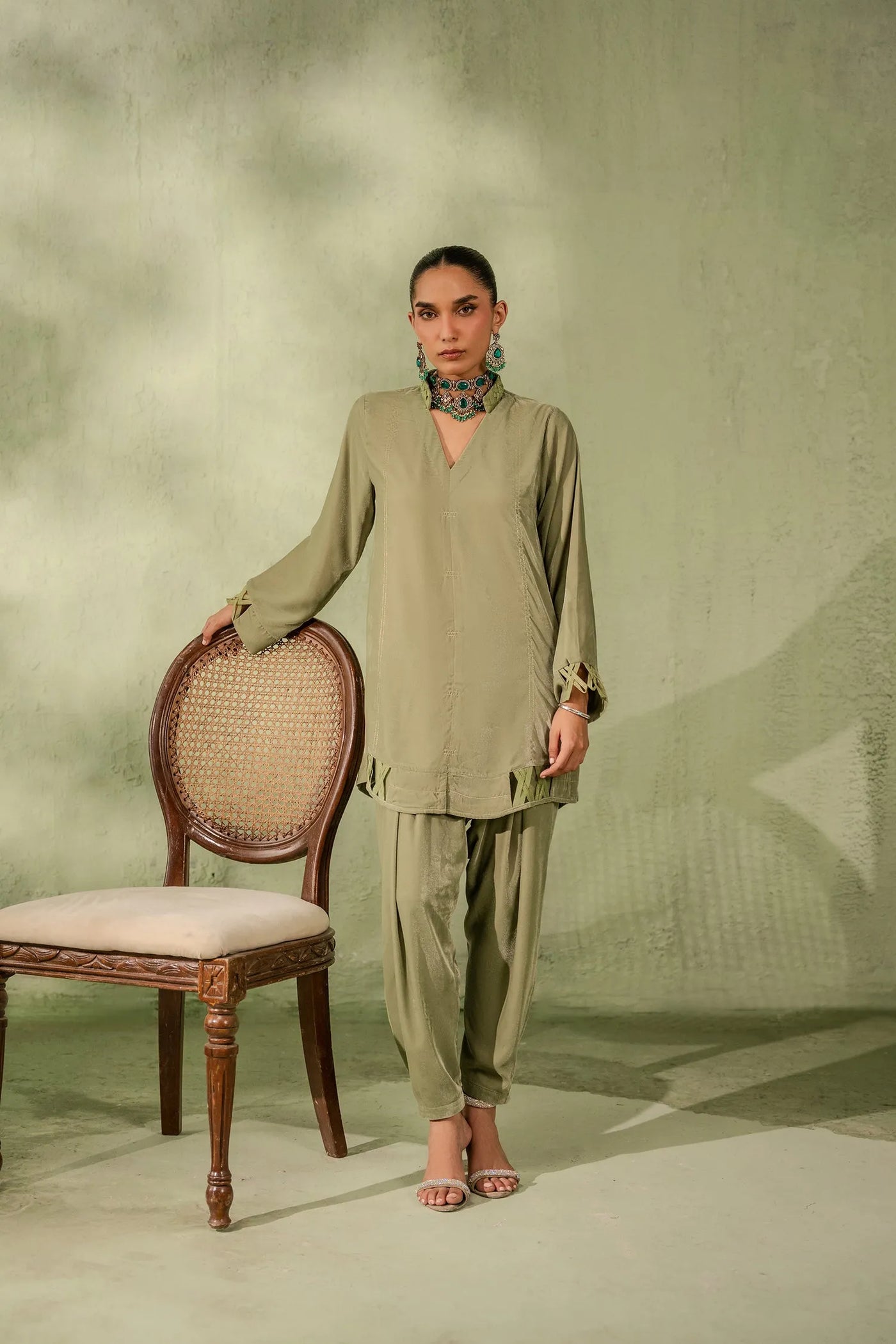 Jade Stone | Velvet Collection '25 | Studio Mehr – Chaand Tara