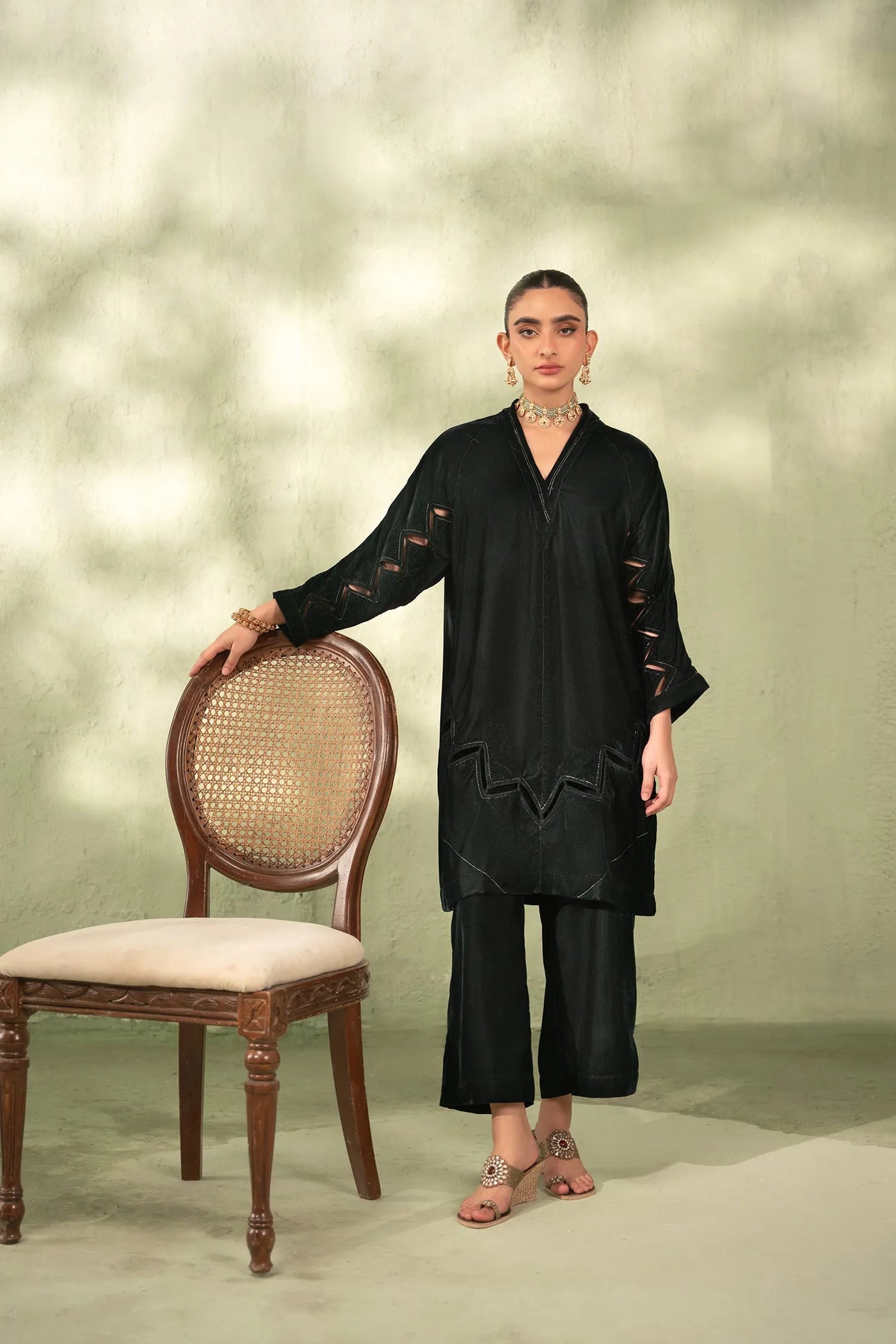 Pine Green | Velvet Collection '25 | Studio Mehr – Chaand Tara