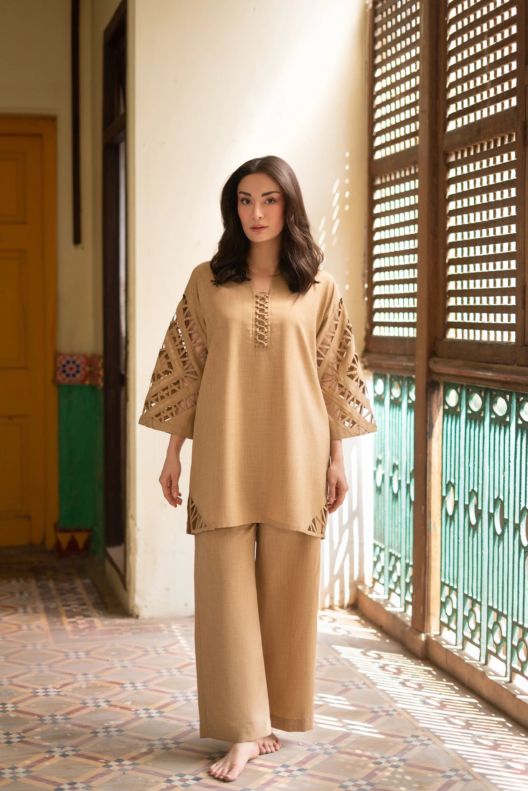 HONEY WHEAT MATCHING SET | FALL EDIT'25 | Studio Mehr – Chaand Tara